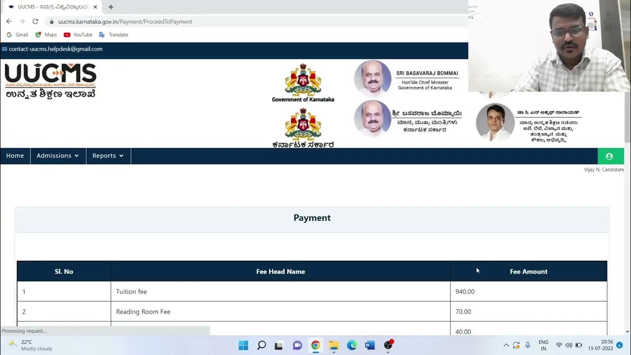 How To Login to UUCMS And Do The Payment - YouTube