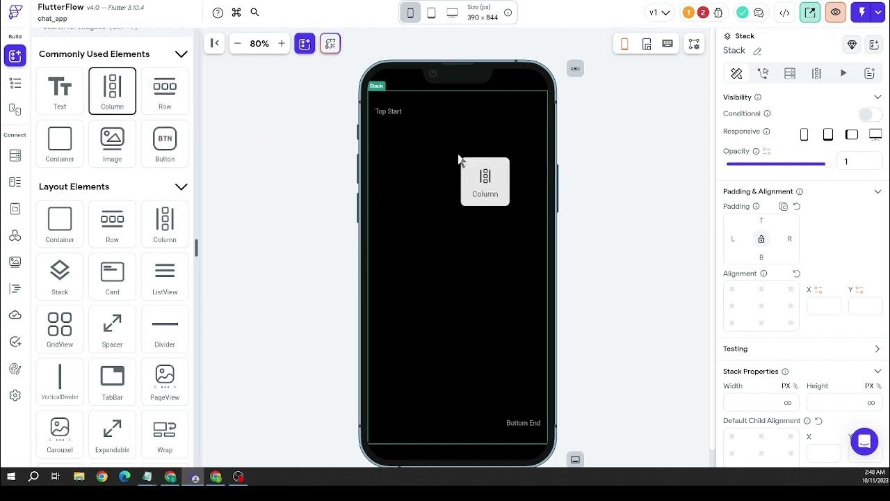 Building a Chat App Part 1 - Flutterflow - YouTube