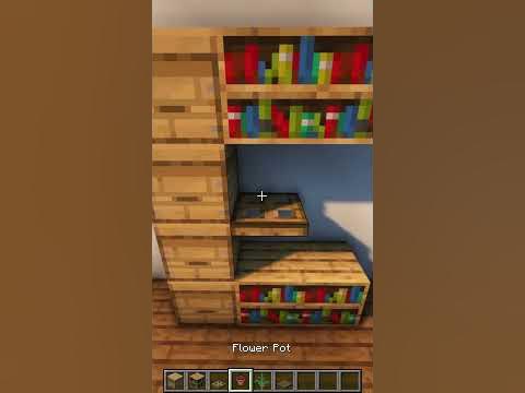 How to build a shelf in Minecraft! - YouTube
