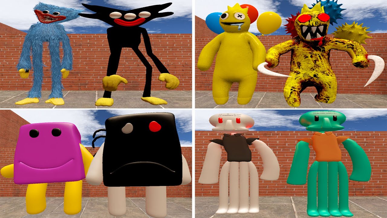 PLAYING AS POPY PLAY TIME, RAINBOW FRIEND and 3D SANIC CLONES MEME in ...