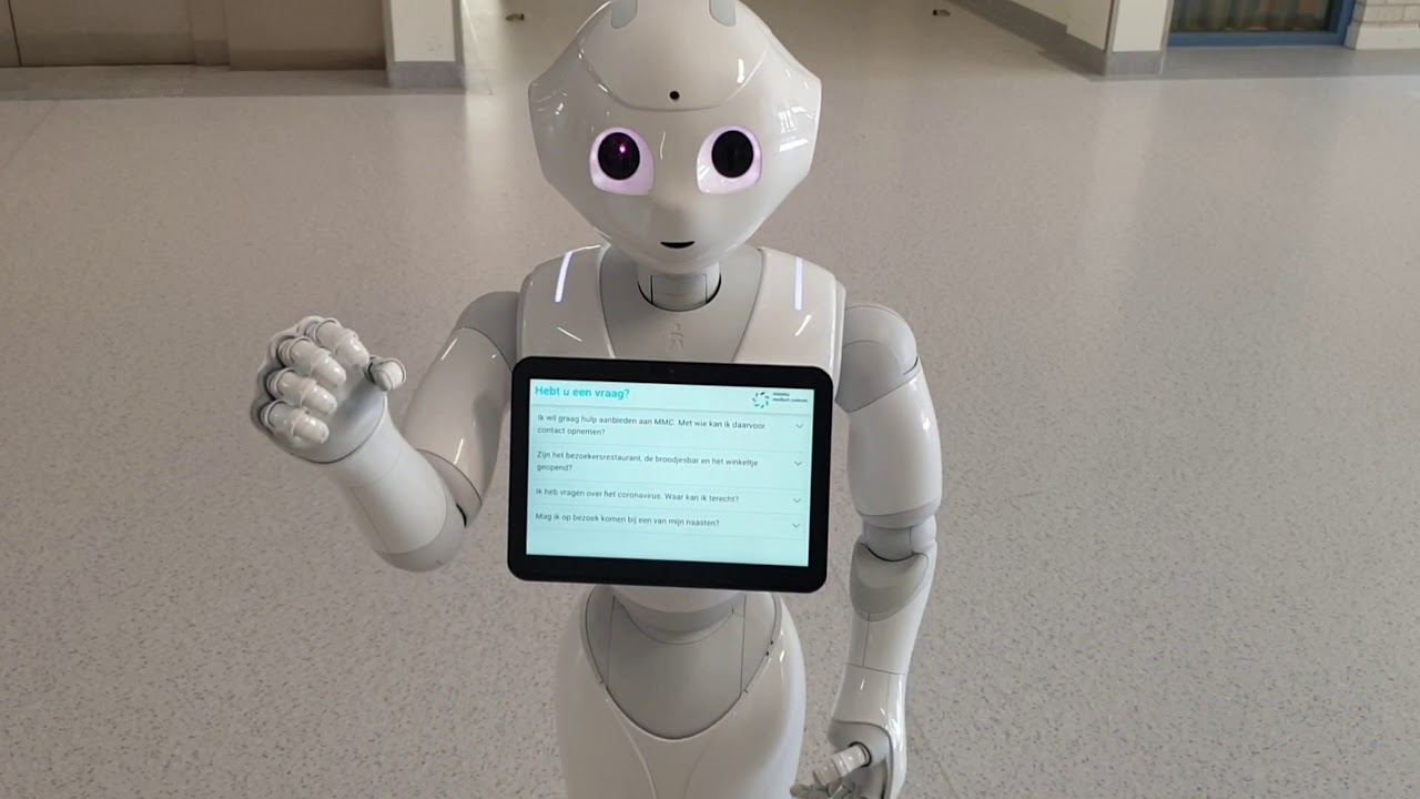 Robot Pepper houdt MMC op afstand - YouTube