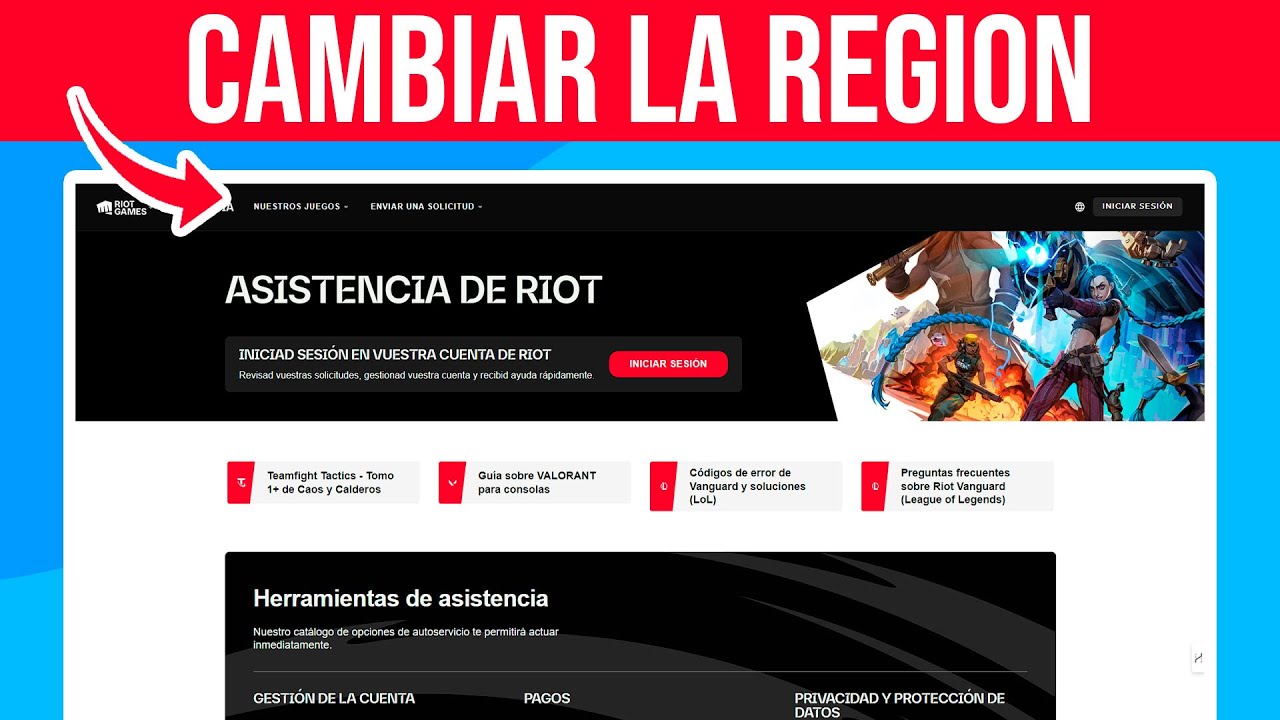 Como CAMBIAR la REGION de mi CUENTA de Riot Games (Guia Completa) - YouTube