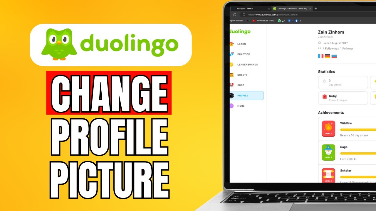 How To Change Profile Picture On Duolingo If It Isn't Showing (2024 ...