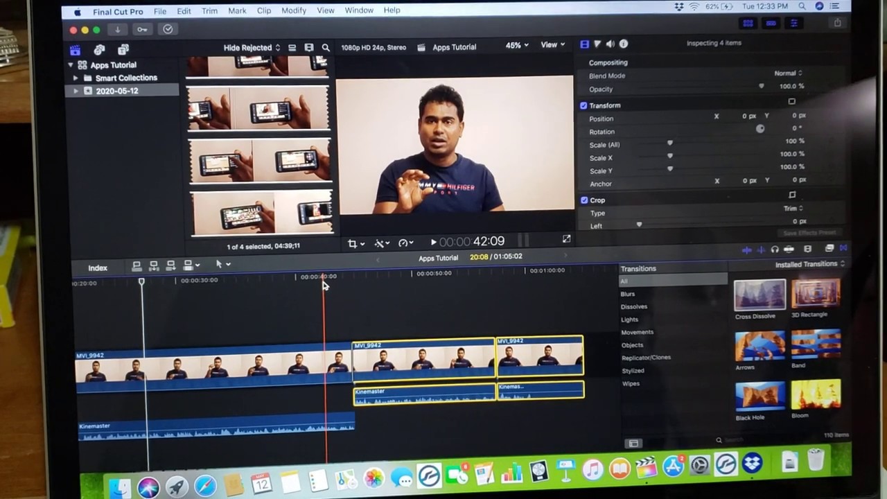 How to insert a clip in between a video in Final Cut Pro X - YouTube