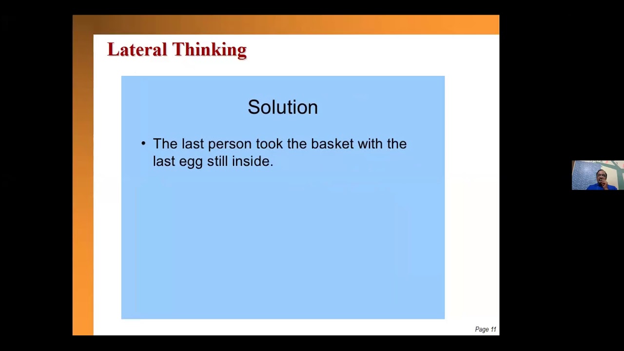 Linear vs lateral Thinking - YouTube