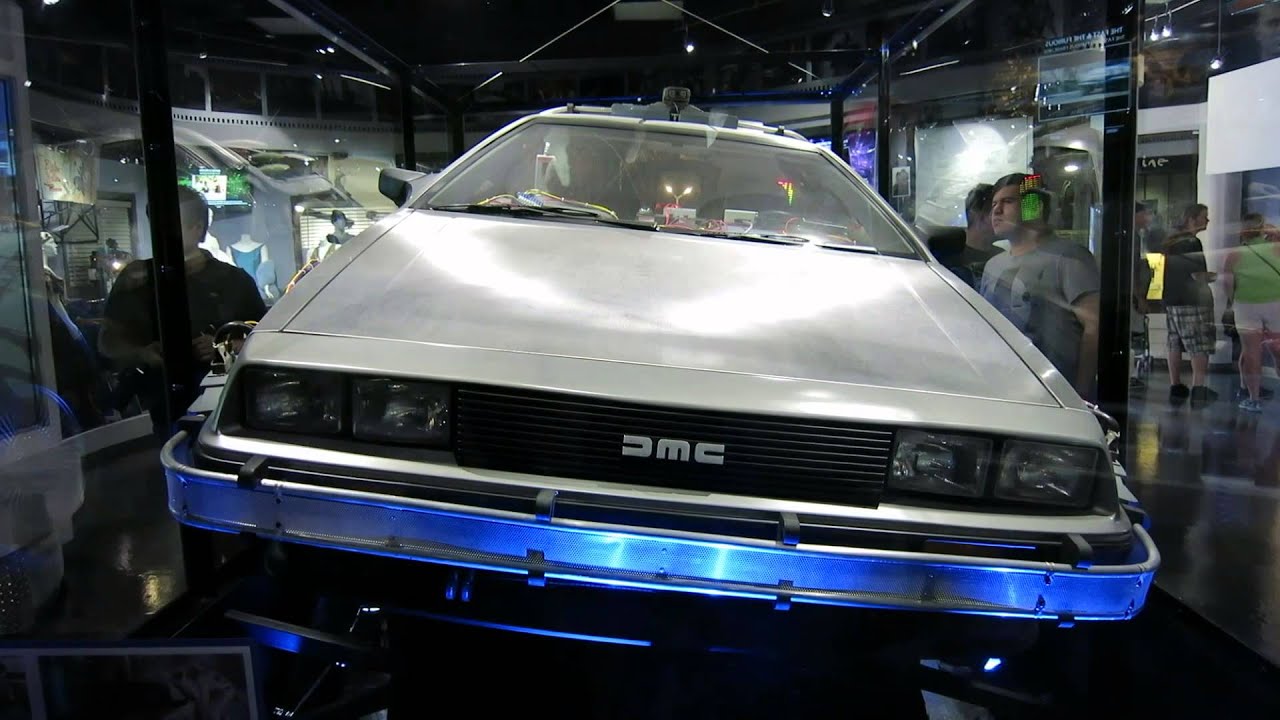 The Restored DeLorean Time Machine from Back to the Future at Universal ...