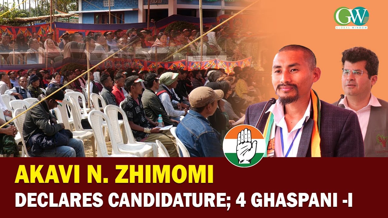 AKAVI N. ZHIMOMI DECLARES CANDIDATURE; 4 GHASPANI -I - YouTube