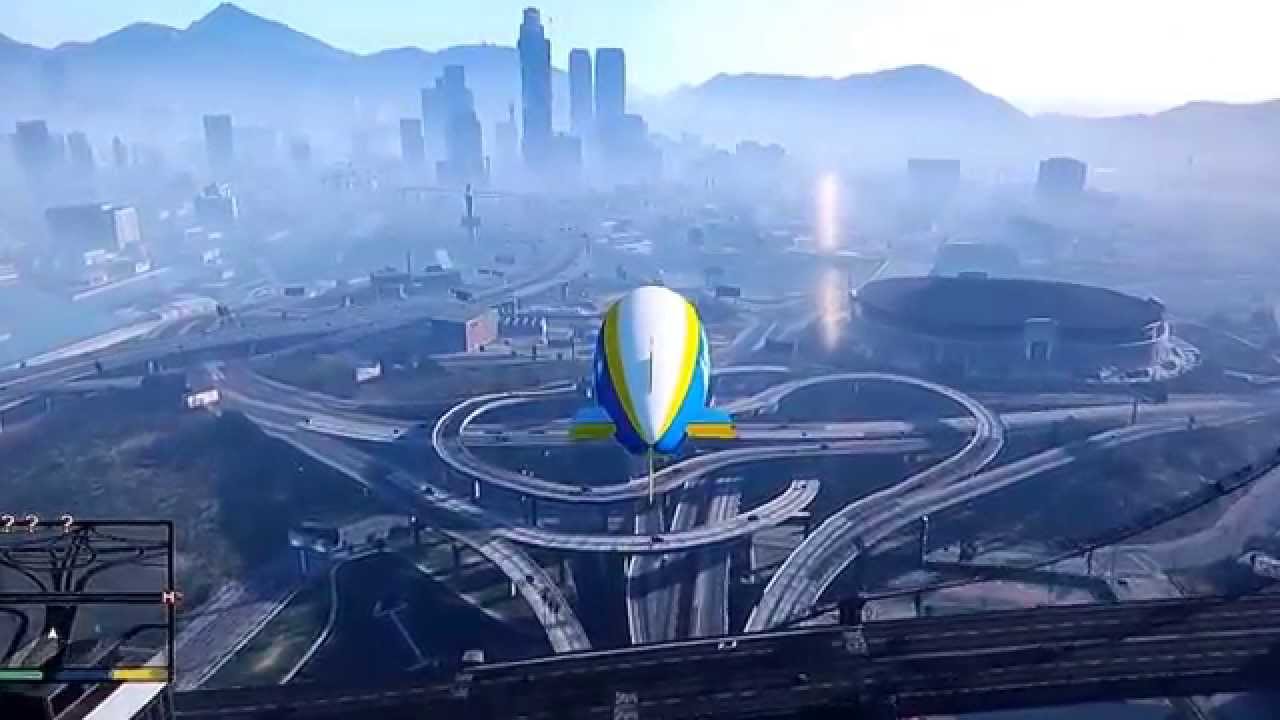 GTA 5 Flying The Atomic Blimp - YouTube