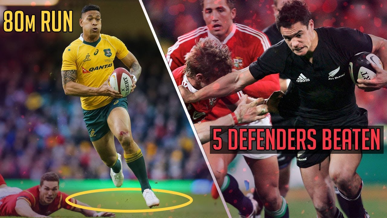 Best Individual Tries from 30 of the Greatest Rugby Players Ever - YouTube