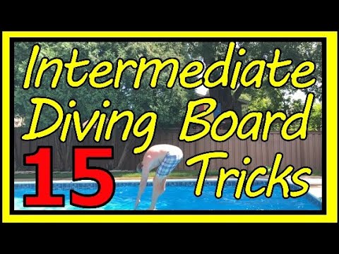 TOP 15 INTERMEDIATE DIVING BOARD Best Tricks at Home! Easy to learn ...