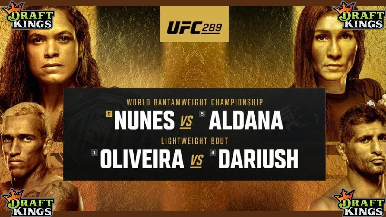 UFC 289 Draftkings Picks & Predictions | Nunes vs Aldana - YouTube