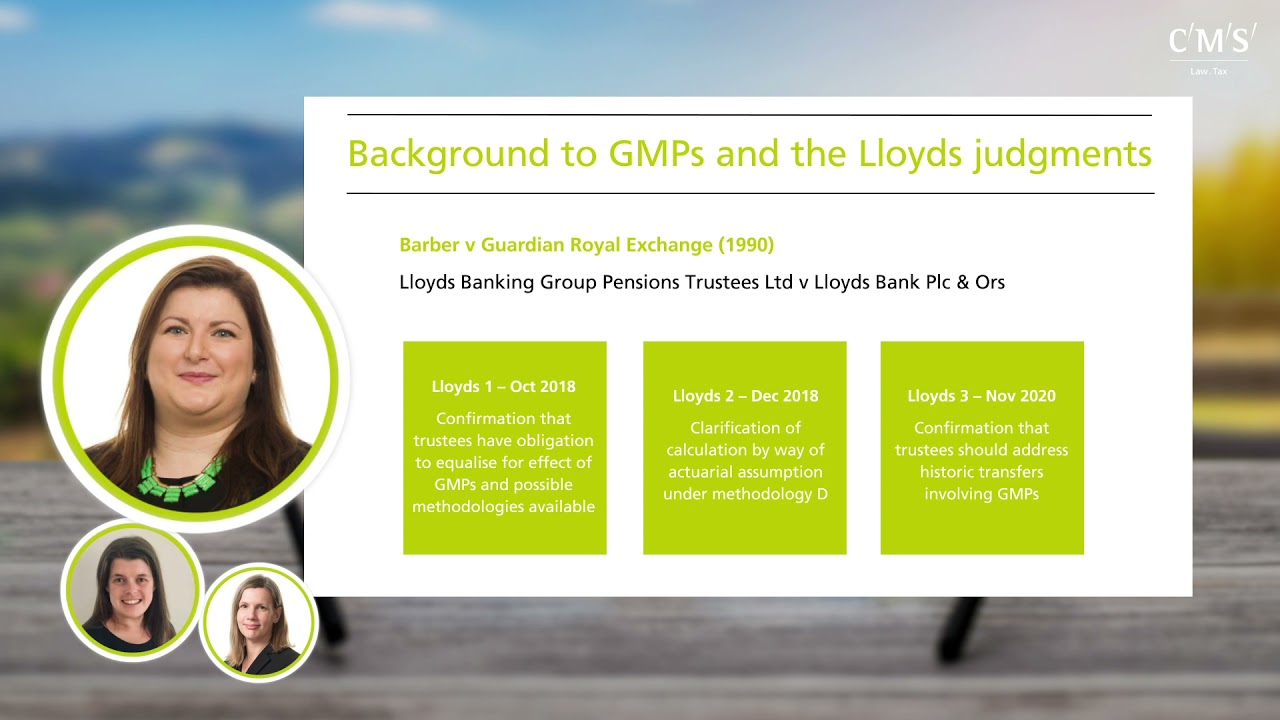 CMS Pensions LawCast – Episode #22 – GMP equalisation - YouTube
