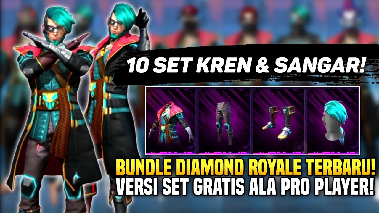10 KOMBINASI SET FF KREN DAN SANGAR🔥 BUNDLE DIAMOND ROYALE TERBARU 2022 ...