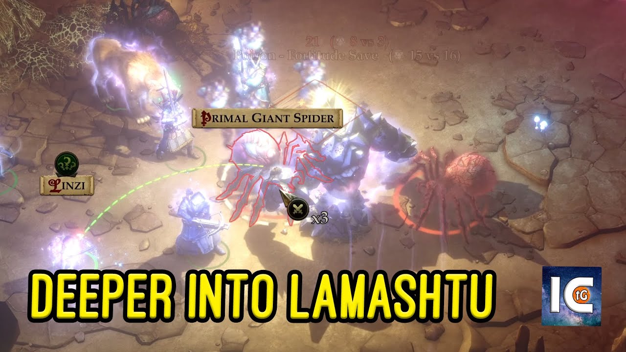 WOMB OF LAMASHTU DEEPER Pathfinder Kingmaker Part 125 Blind, First Play ...