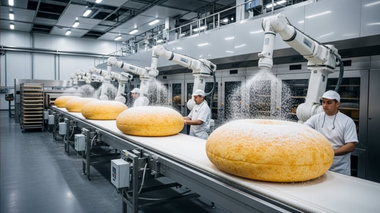 Inside a modern cheese bread factory: from selecting ingredients to the ...