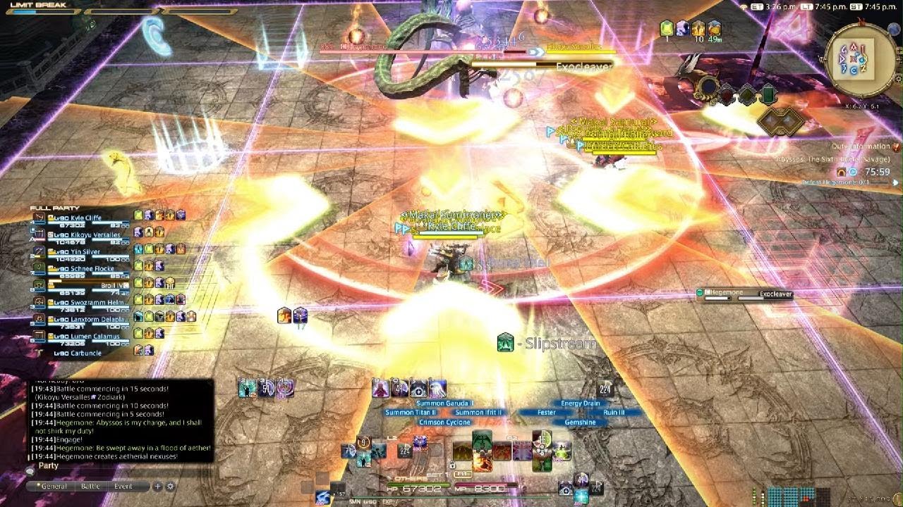 FF14 - P6S Clear SMN PoV - YouTube