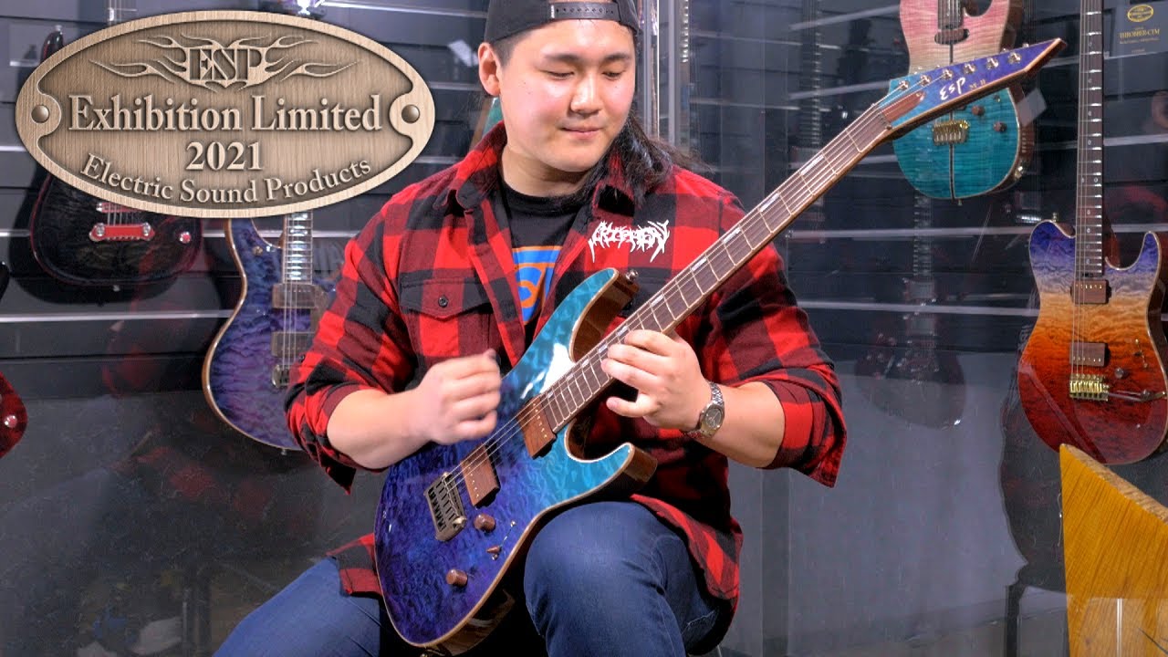 ESP Guitars: 2021 ESP Exhibition Limited EX21-12 M-II CTM NT - YouTube