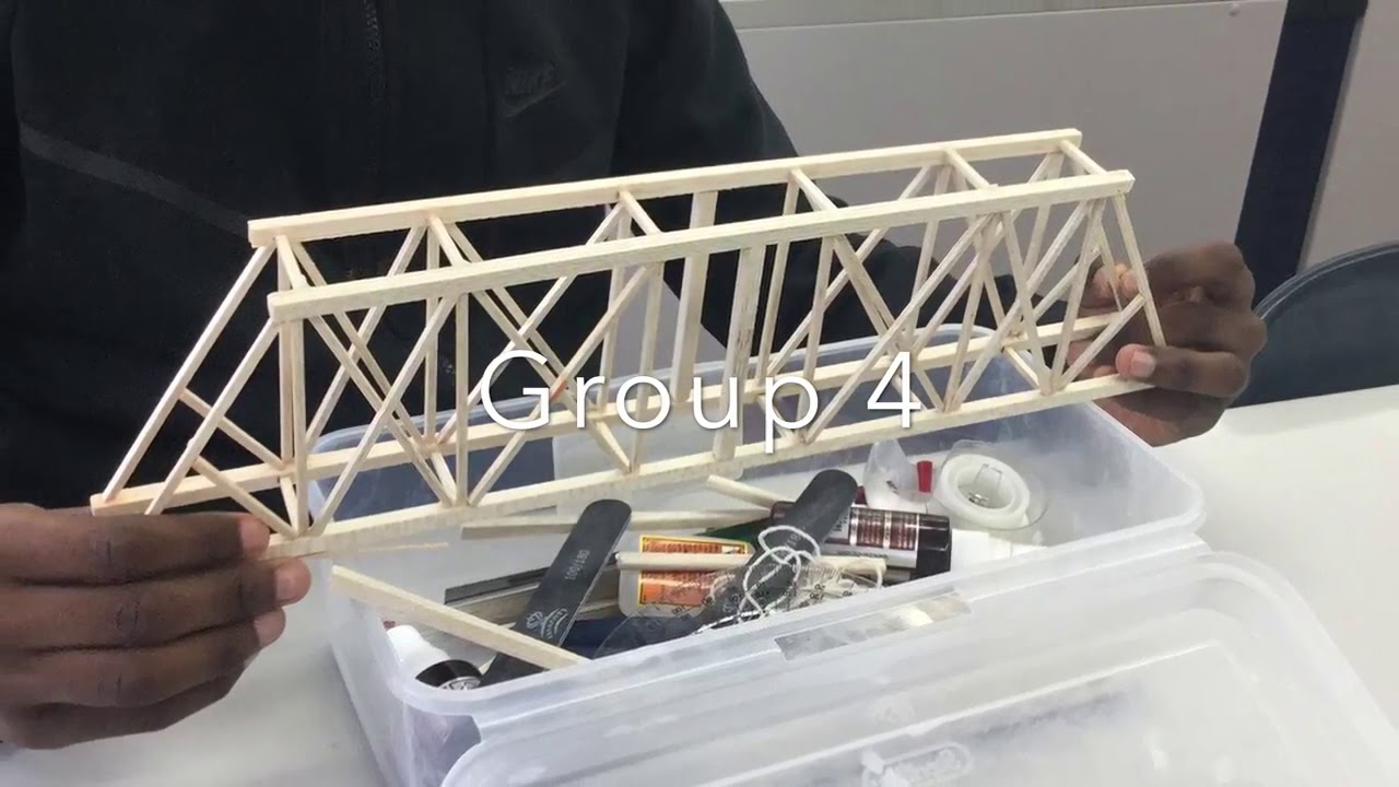 Making a Balsa Wood Bridge St Mary's H S STEM class - YouTube