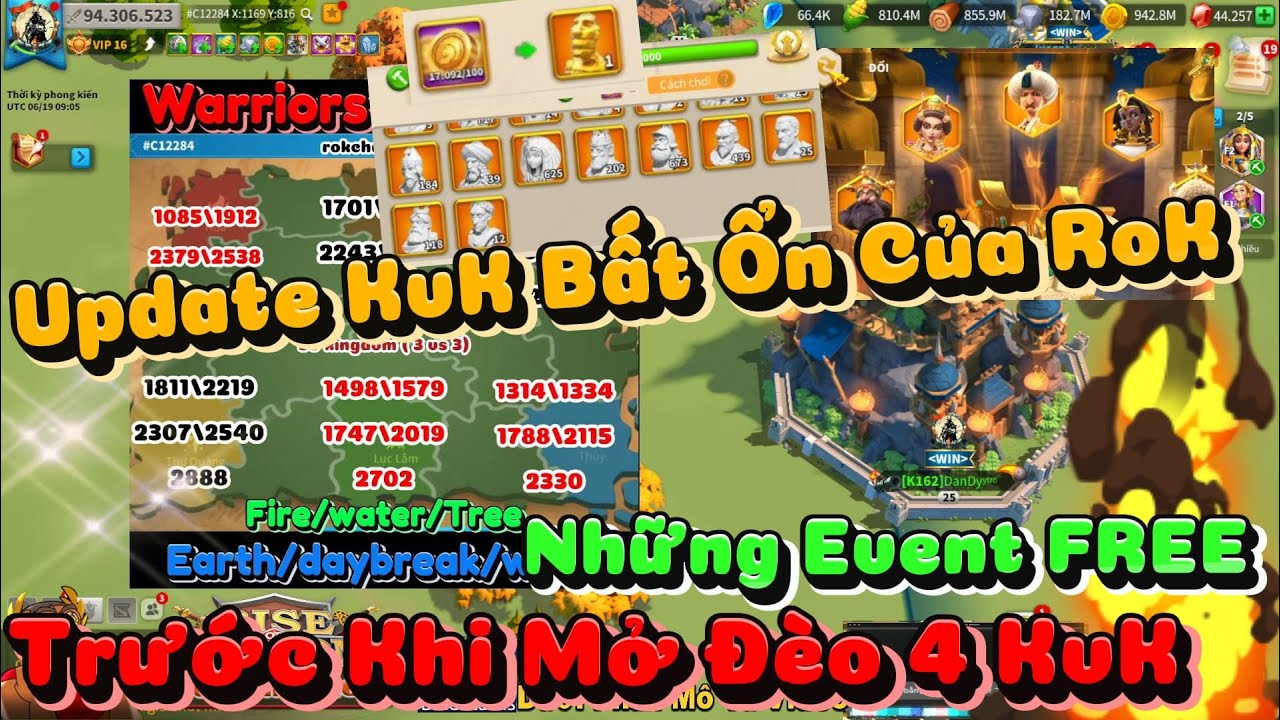 Quá Đông : 30 Vương Quốc vào 1 Map KvK Cực Kì Bất Ổn Của ROK. Cụm Của ...