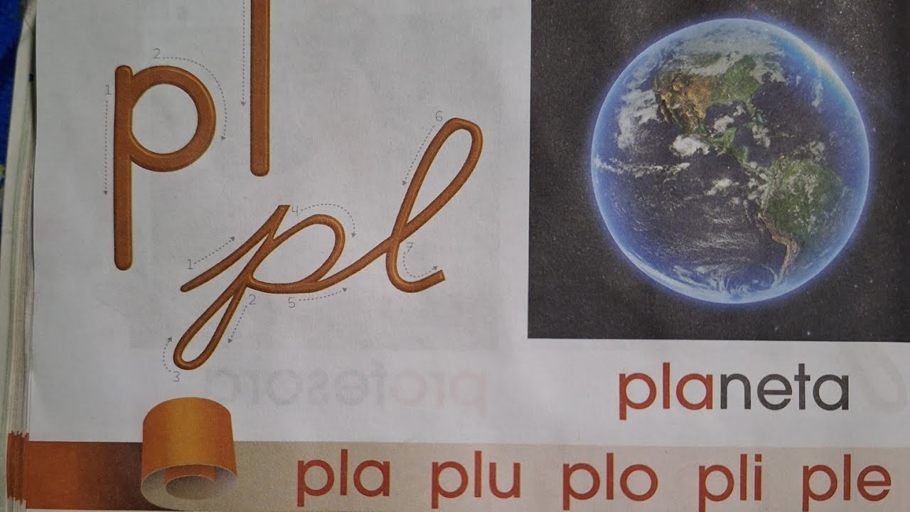 Libro primero de lectura y escritura VICTORIA lección planeta_pla_plu ...