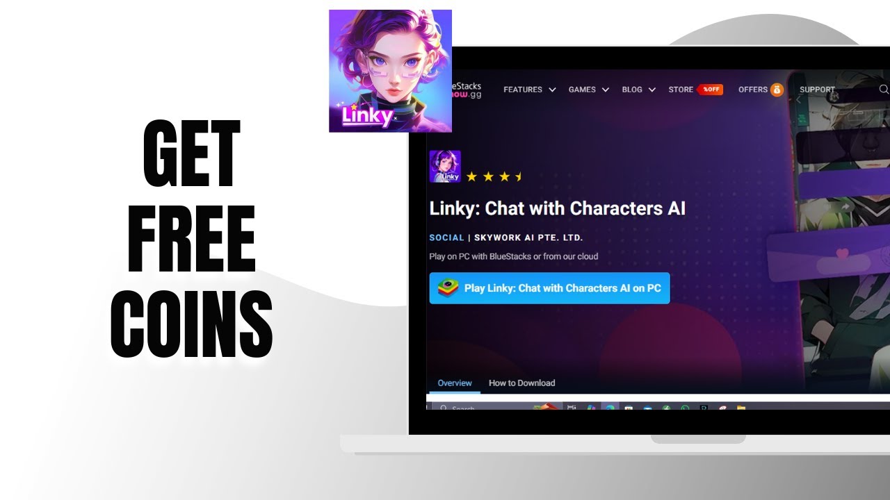 HOW TO GET FREE COINS IN LINKY AI APP - YouTube