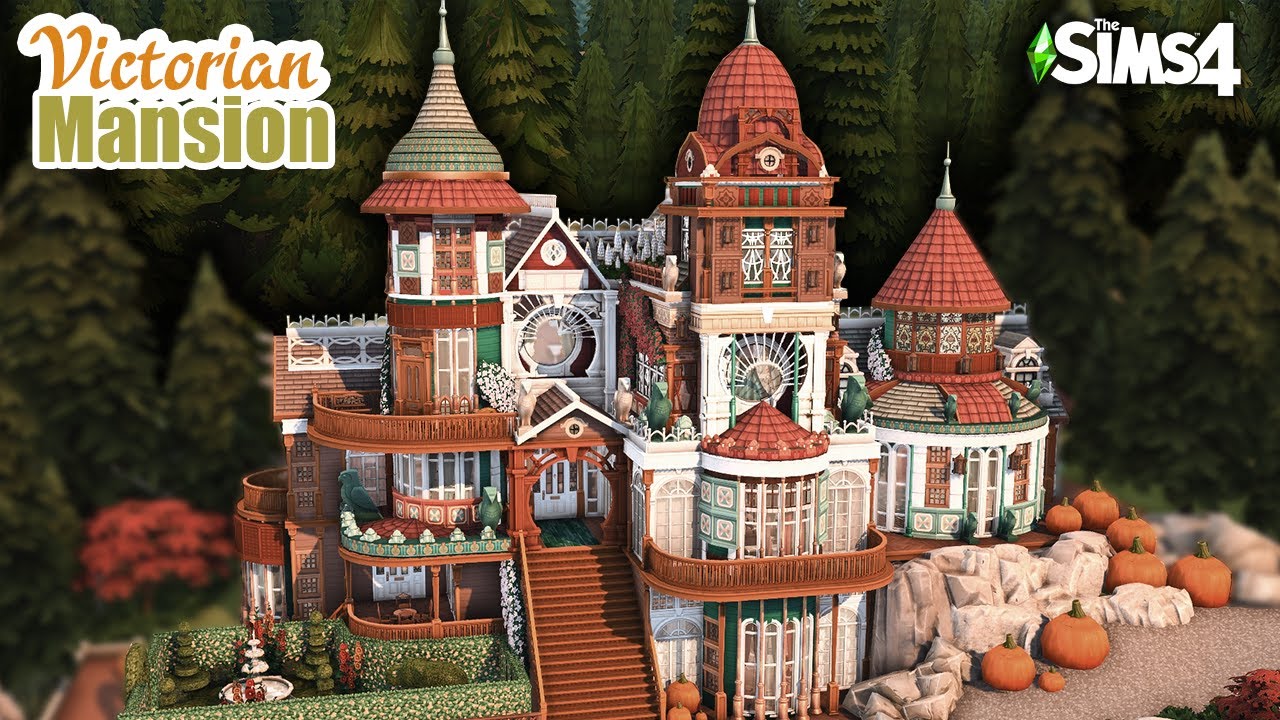 MOST DETAILED MANSION I've ever built?! Victorian Mansion [No CC ...