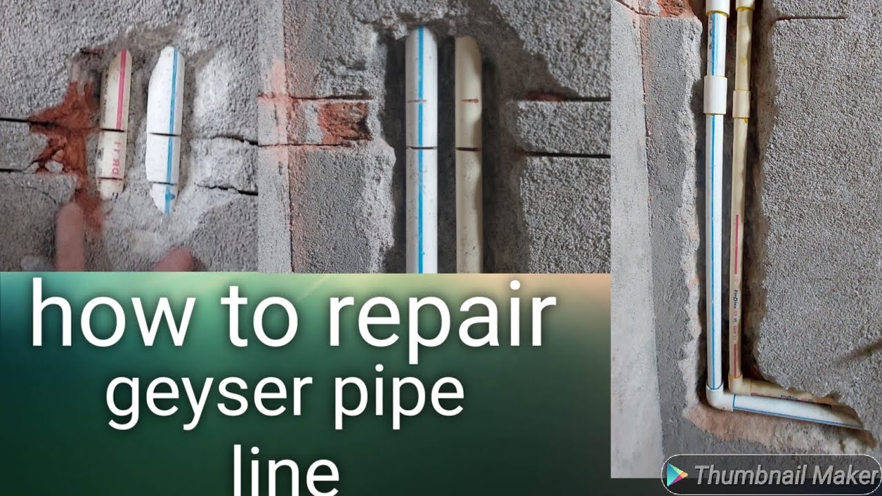 #plumbing | how to repair geyser pipe line|గీజర్ పైప్ లైన్ కట్ అయితె ...