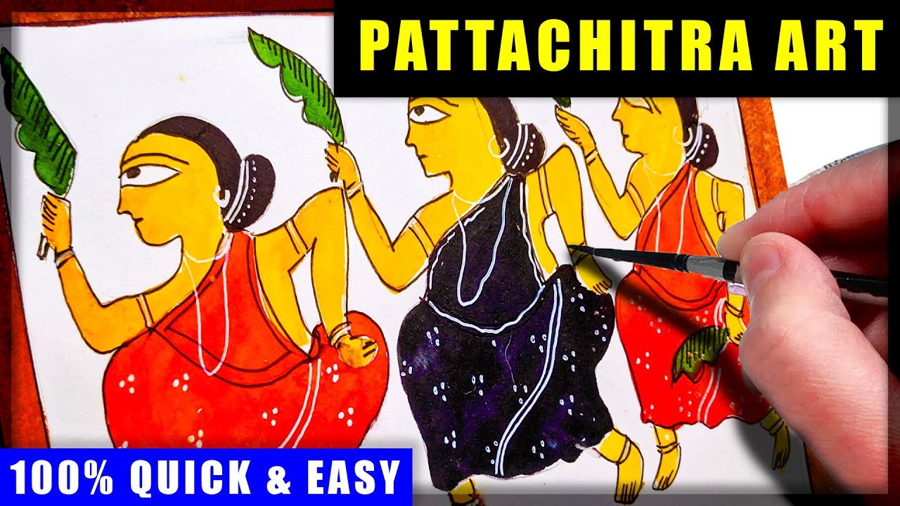 Pingla Midnapur Patachitra Painting /West Bengal Pattachitra drawing ...