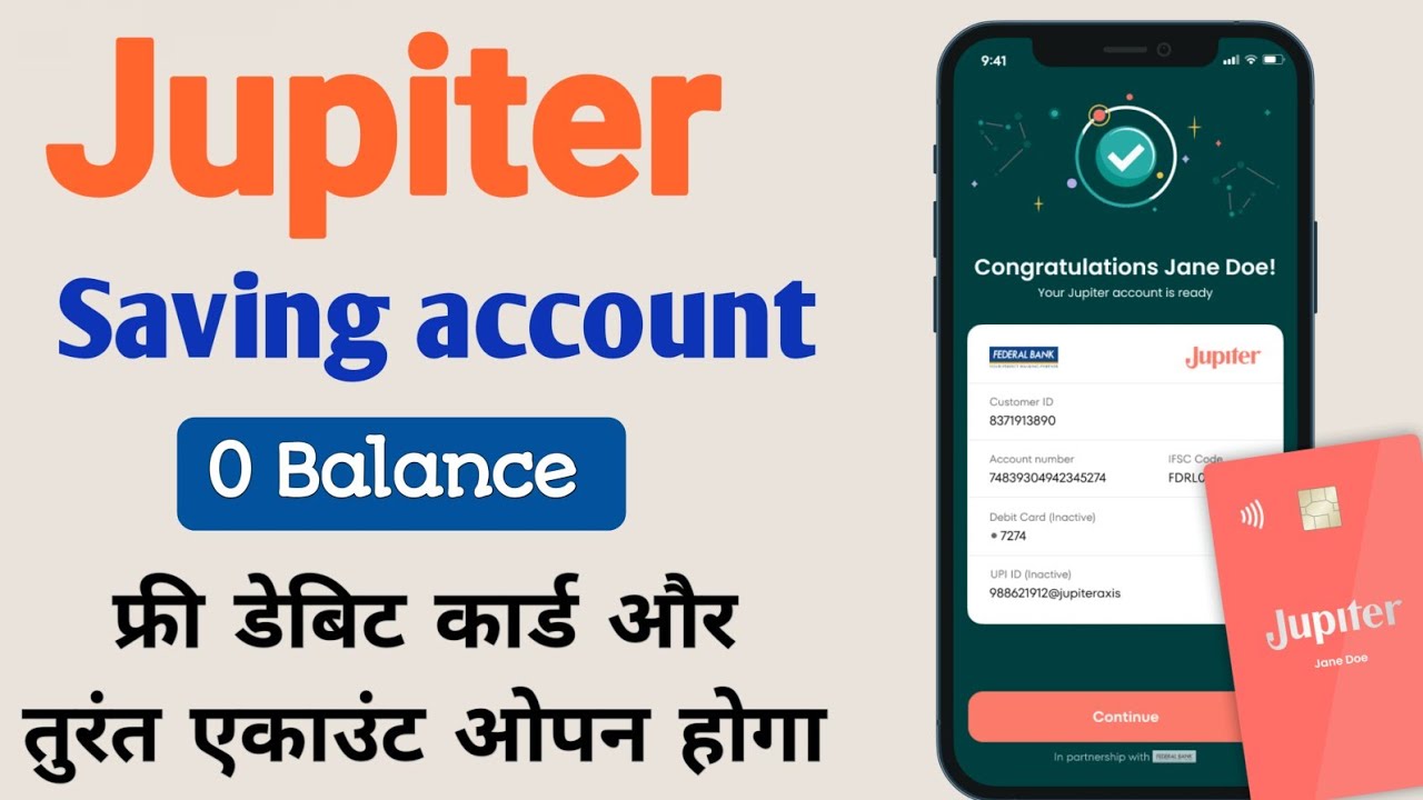 Jupiter money - how to open jupiter bank account | jupiter money zero ...