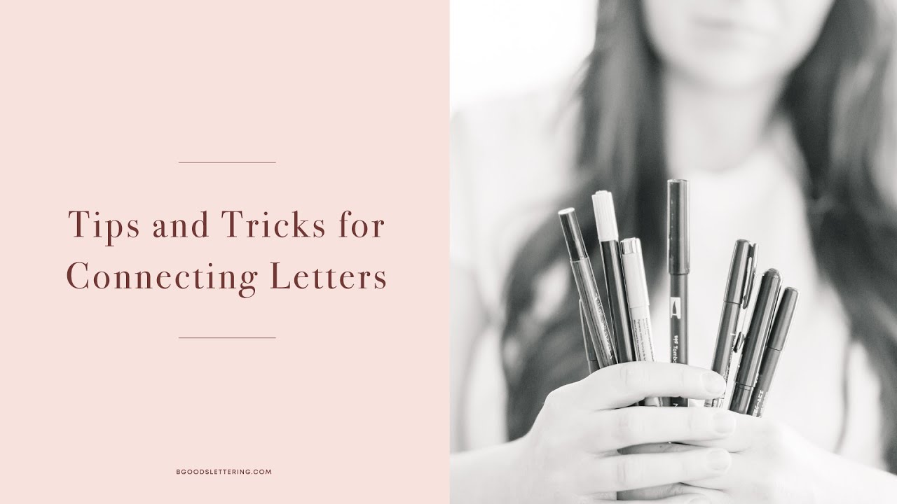 Tips & Tricks for Connecting Letters - YouTube