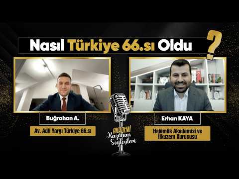 Av. Adli Yargı Türkiye 66.sı Sınavı Nasıl Kazandı? | Hakimlik Sınavı Kazanan Söyleşileri 11