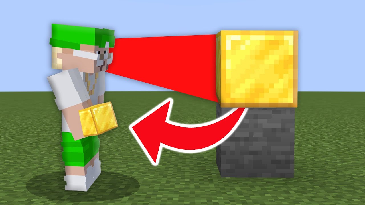 Minecraft, But You Get Every Block You Look At... - YouTube