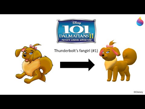 Paint 3D Tutorial: Thunderbolt's fans (#1) ~ 101 Dalmatians II: Patch's ...