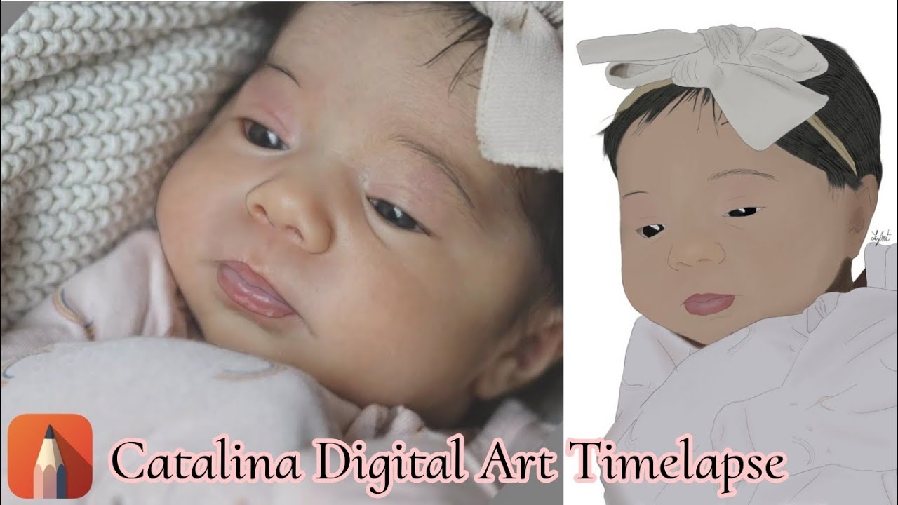 Catalina Drawing | Autodesk Sketchbook | @karleshion - YouTube
