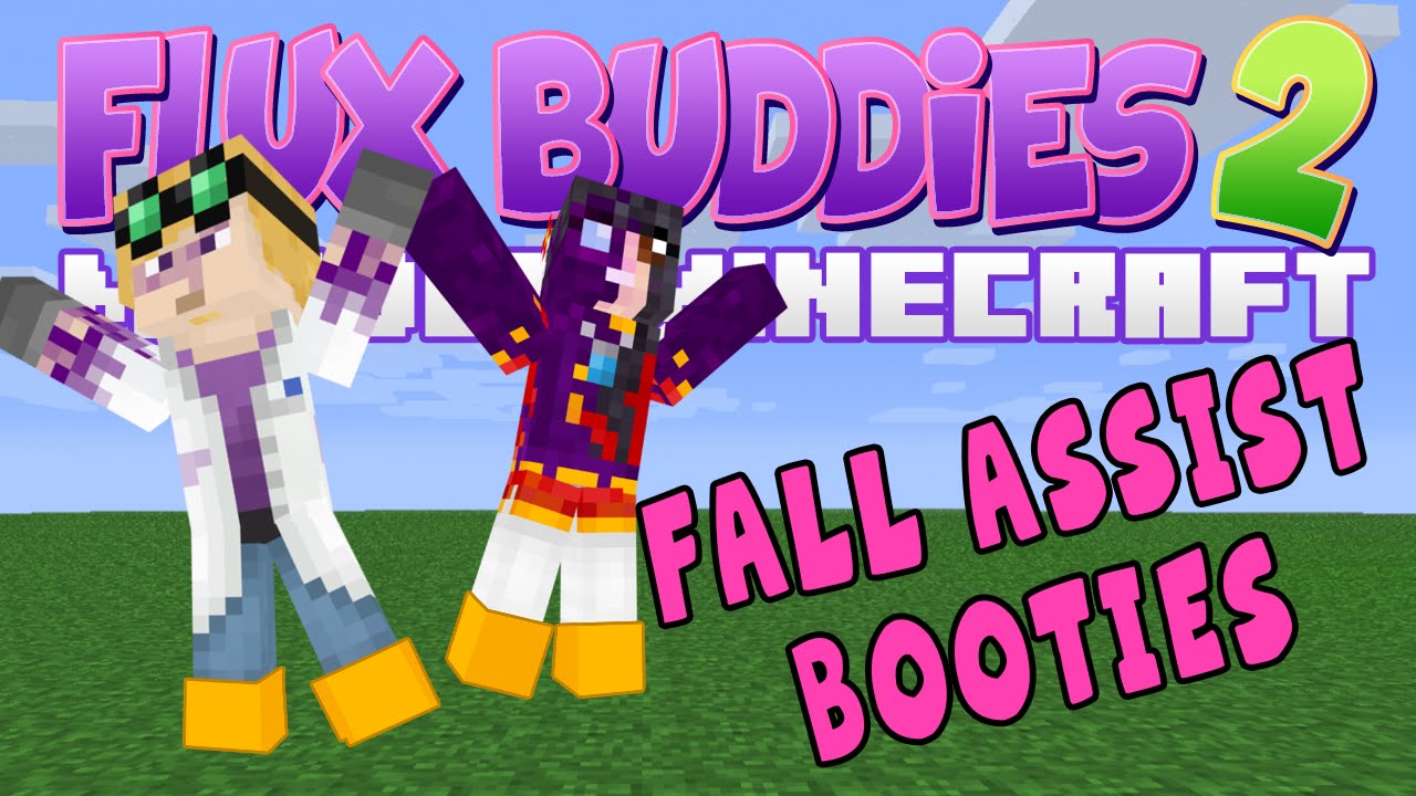 Minecraft - FluxBuddies 2.0 #15 - FALL ASSIST BOOTIES - YouTube