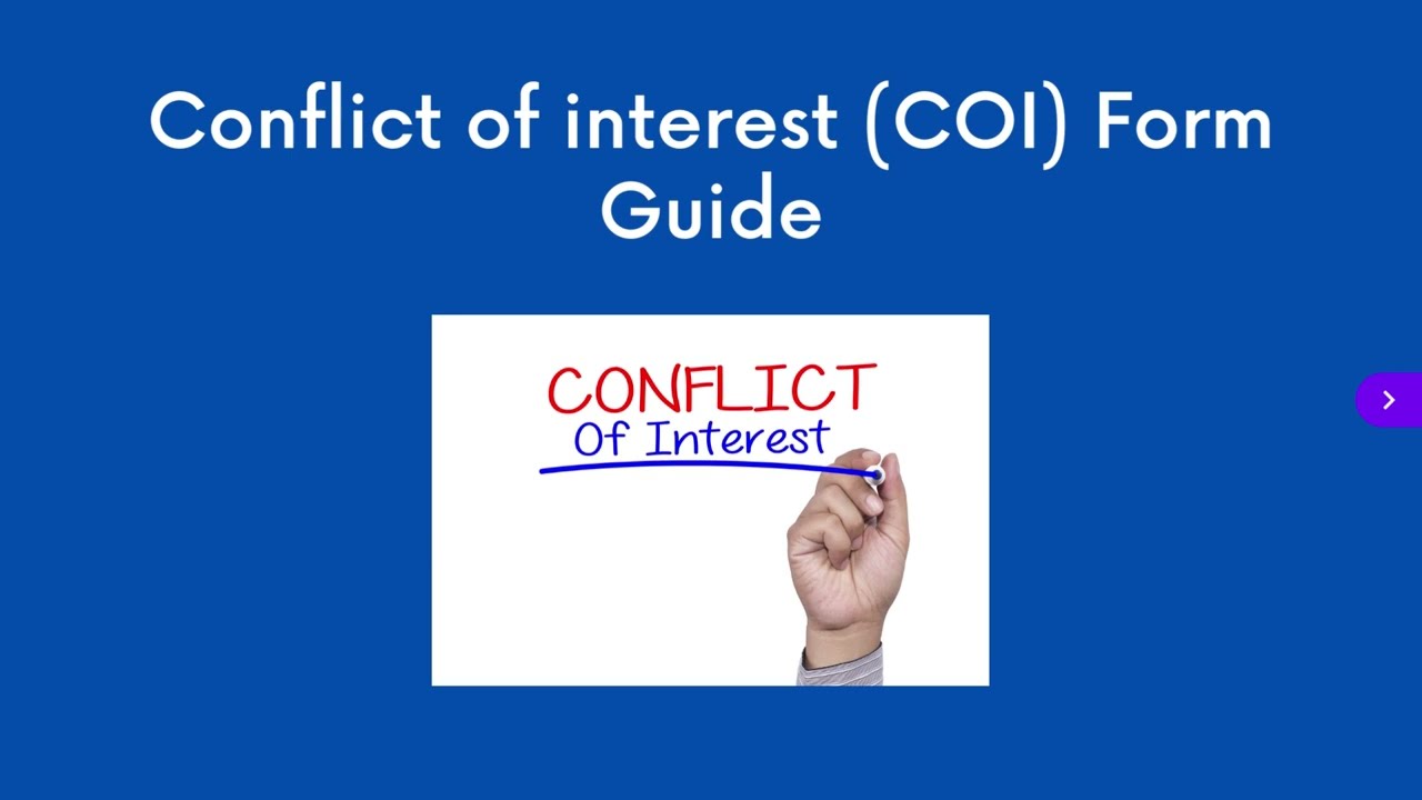 Conflict of Interest (COI) Guide - YouTube