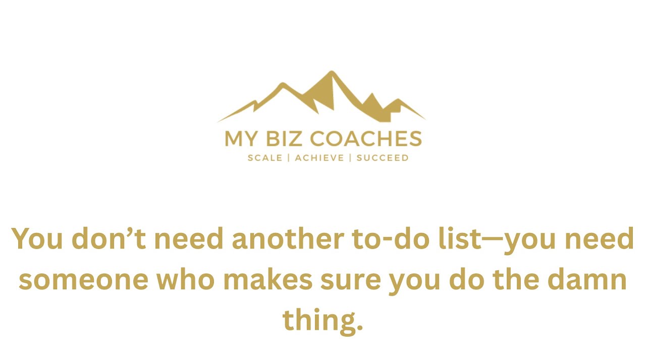 You don’t need another to-do list—you need someone who makes sure you ...