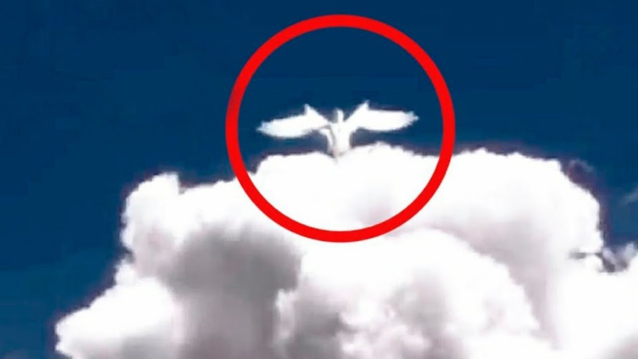 ANGEL REAL captado volando en el cielo - YouTube