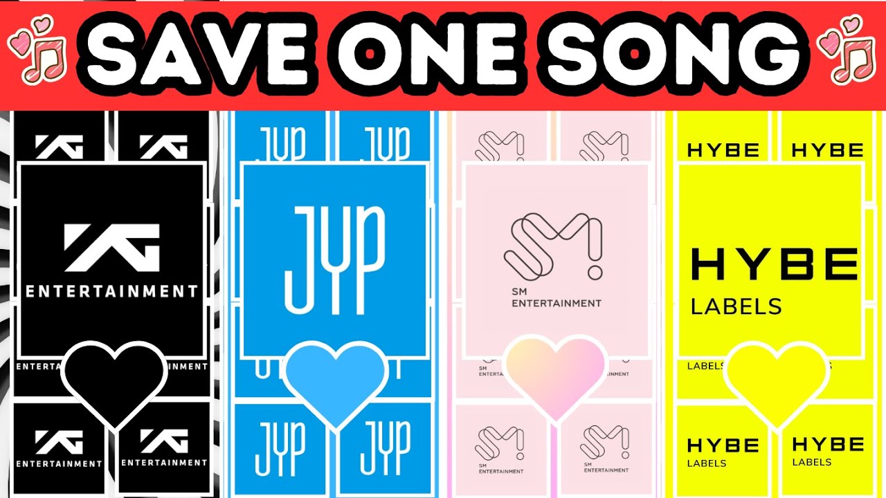 🎧 SAVE ONE KPOP SONG 🎧 (YG vs JYP vs HYBE vs SM) #2🎵 MUSIC QUIZZES 2.O ...