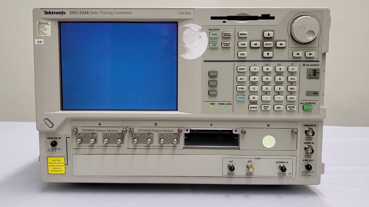 Tektronix DTG 5334 Data Timing Generator (A# 51463) - YouTube
