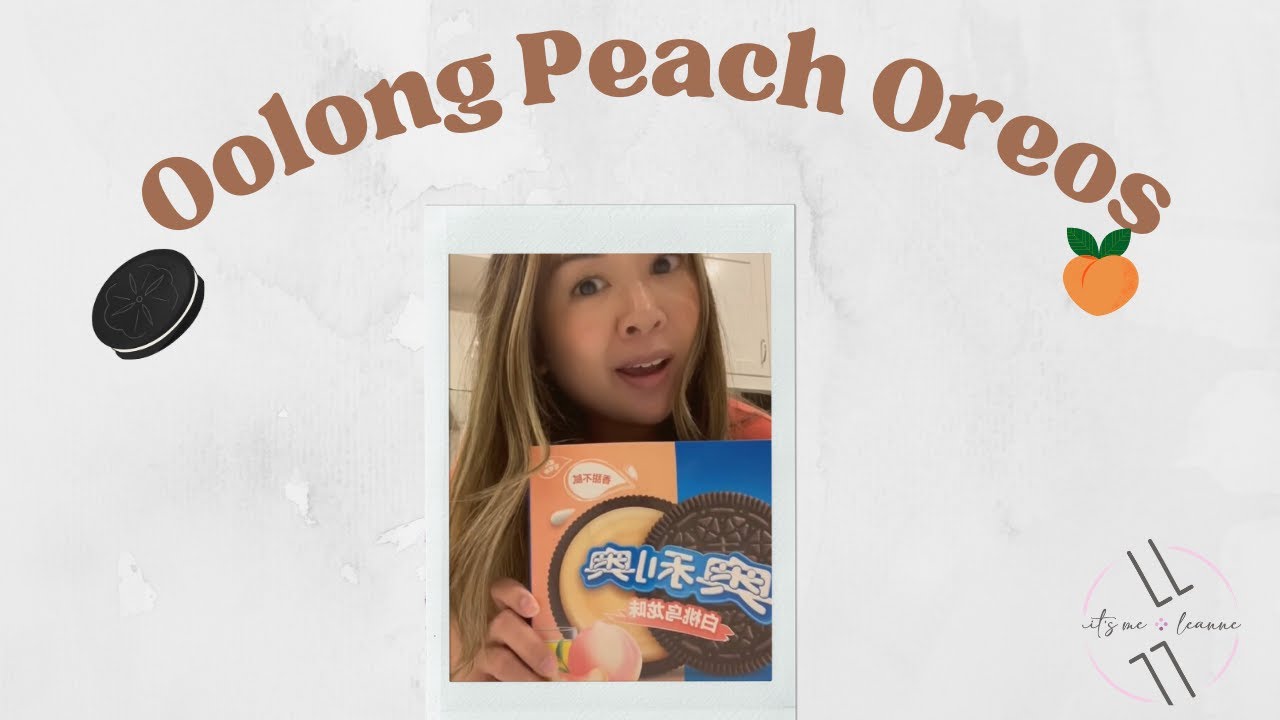 Trying Oolong Peach Oreos - YouTube