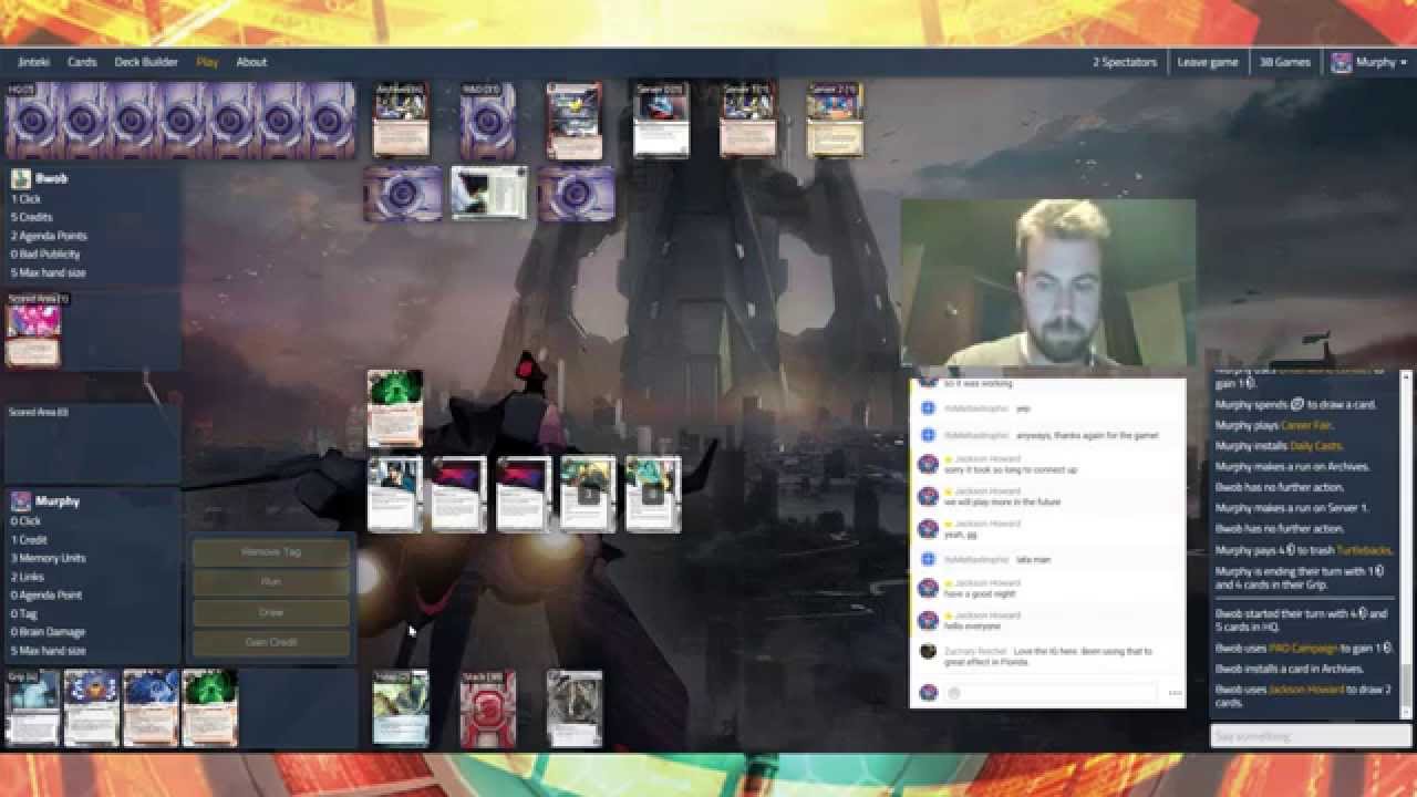 Jinteki.net Netrunner Streaming (IG, Sunny, and Spark, Oh My!) - YouTube