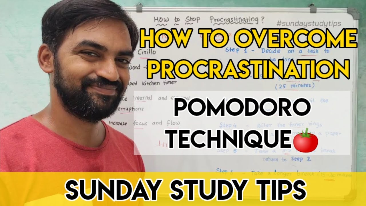 How to overcome procrastination | Pomodoro Technique | Tamil | Sunday Study Tips - YouTube