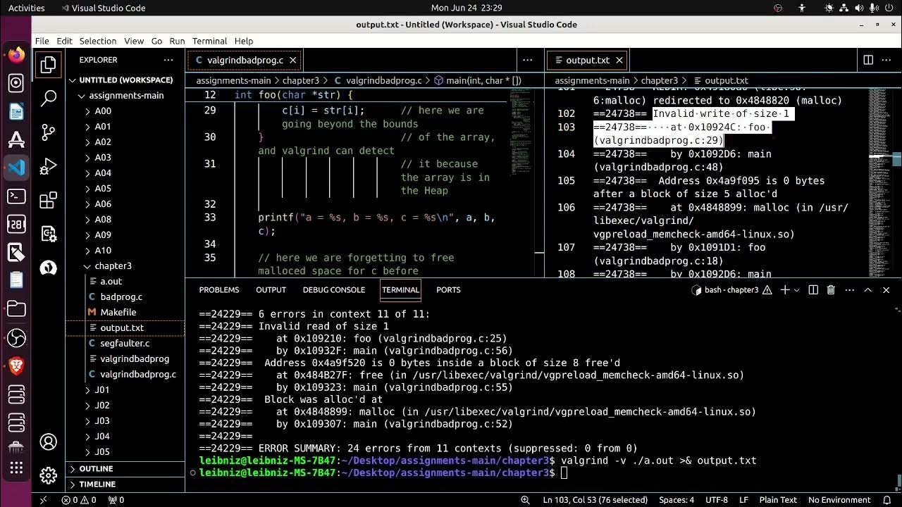 Systems Programming - Video 24 - Valgrind - YouTube