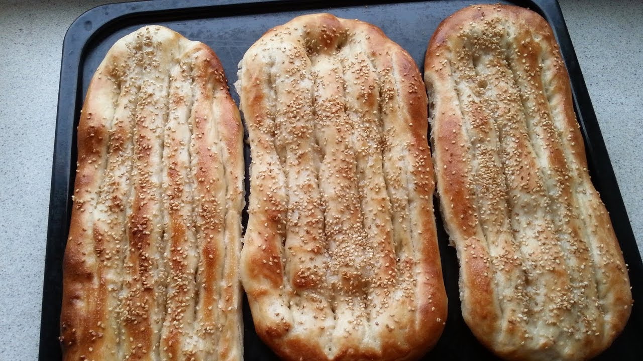 Naan Barbari Bread Recipe - نان بربری - YouTube