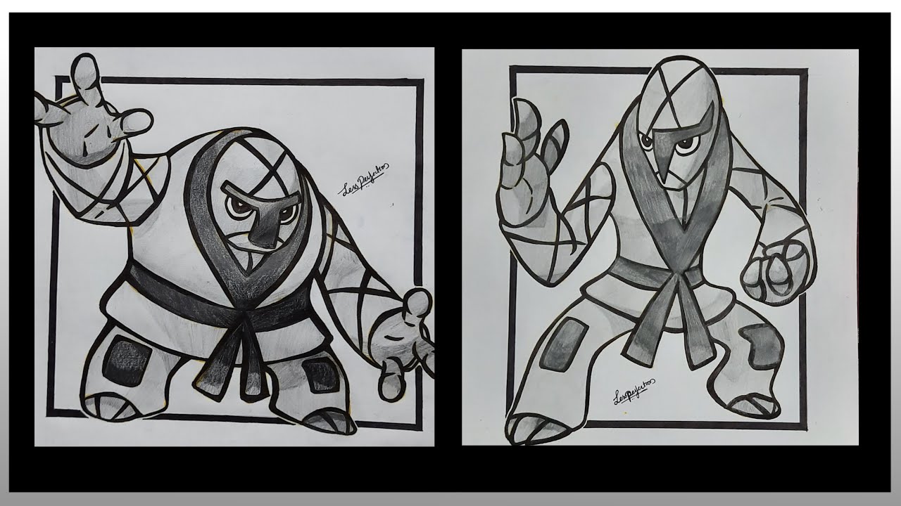 Throh And Sawk Drawing | Pokemon - YouTube