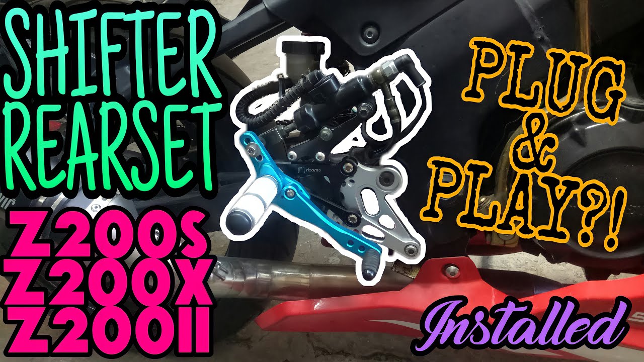 SHIFTER / REARSET INSTALLED on Z200S Z200X Z200II (Plug & Play?!) - YouTube