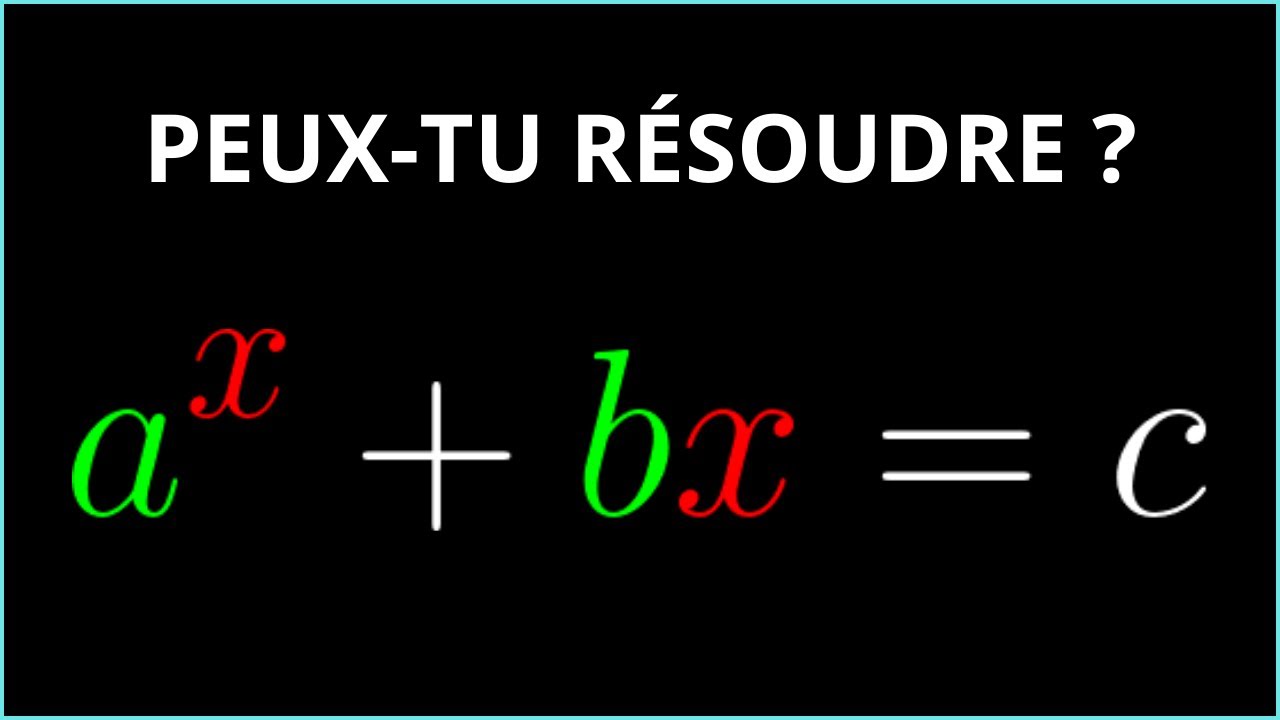 Fonction de Lambert : Forme générale | #challengingmathproblems - YouTube