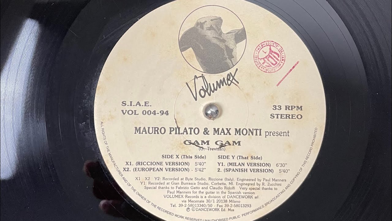 Gam Gam 1994 remixata da Mauro Pilato e Max Monti. - YouTube