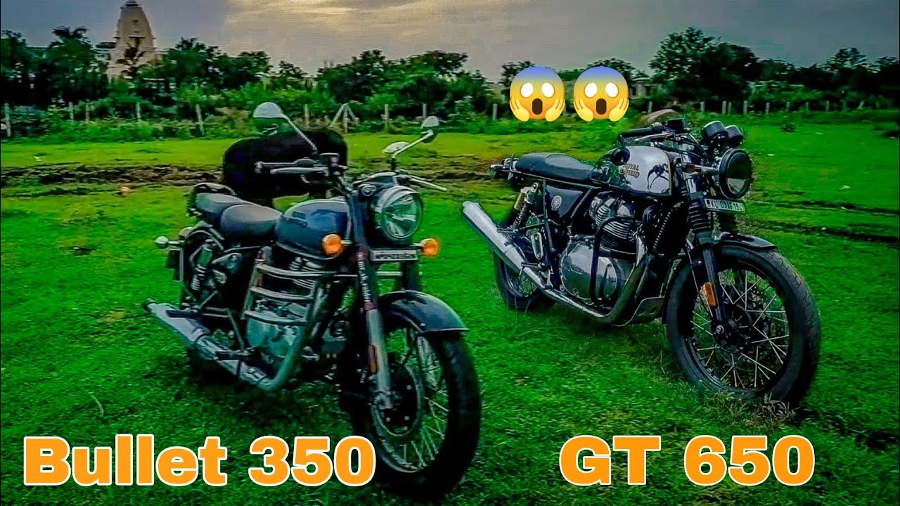 Royal Enfield Bullet 350 Sound VS GT 650 Sound 😱🥵 - YouTube
